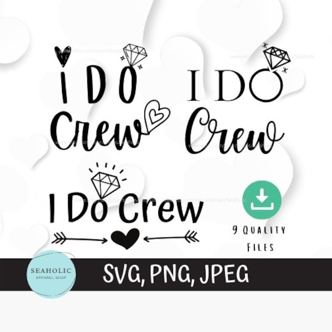 I Do Crew SVG Cut File, Wedding Party Svg, Bachelorette Svg, I Do Crew ...