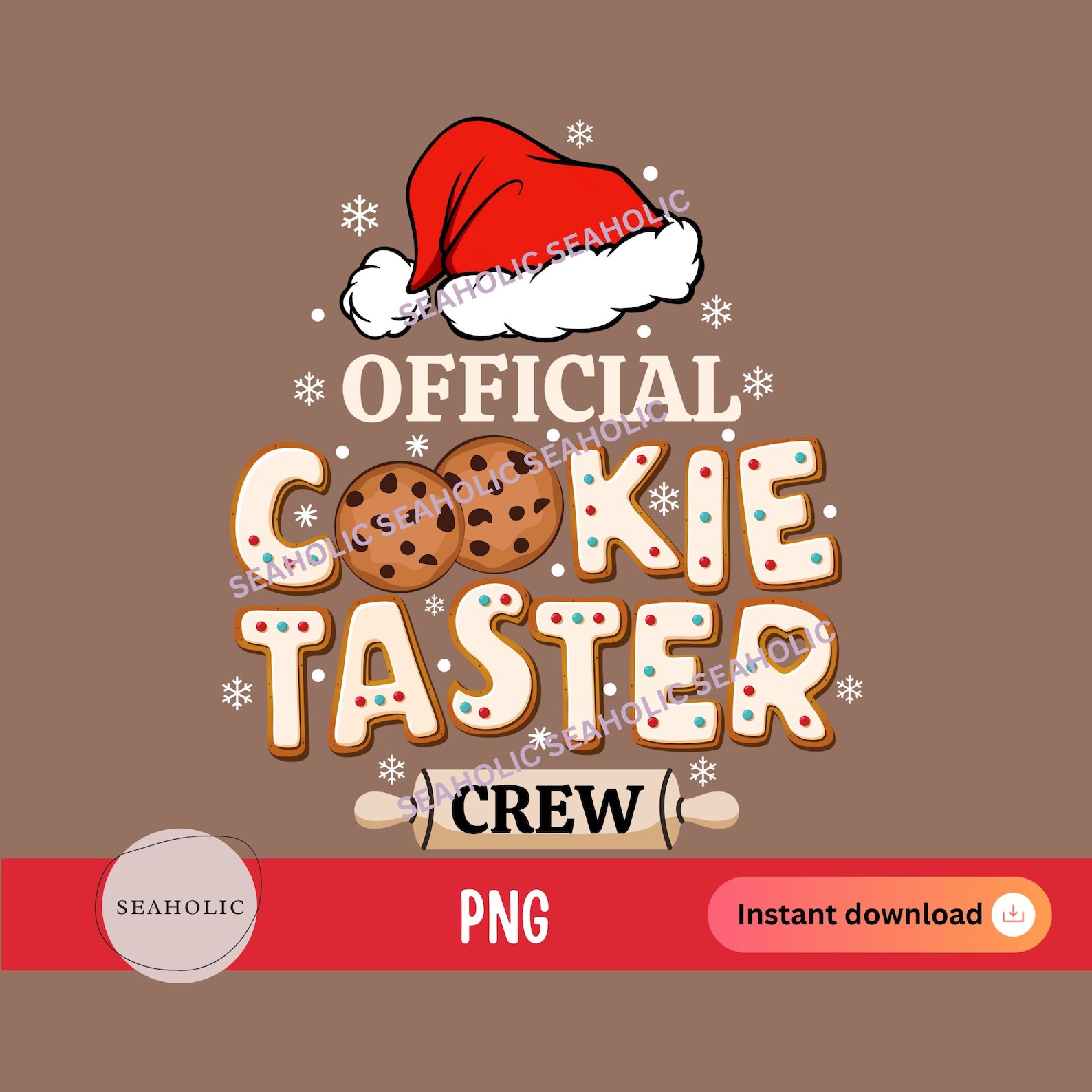 Christmas Cookie Taster Crew Png Sublimation, Official Cookie Taster ...