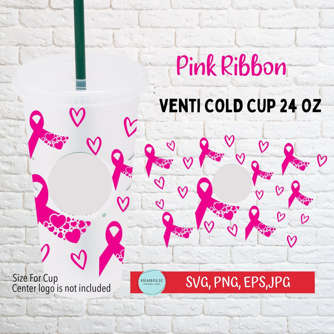 Pink Ribbon Wrap Svg, Breast Cancer Ribbon, Pink Cancer Awareness for ...