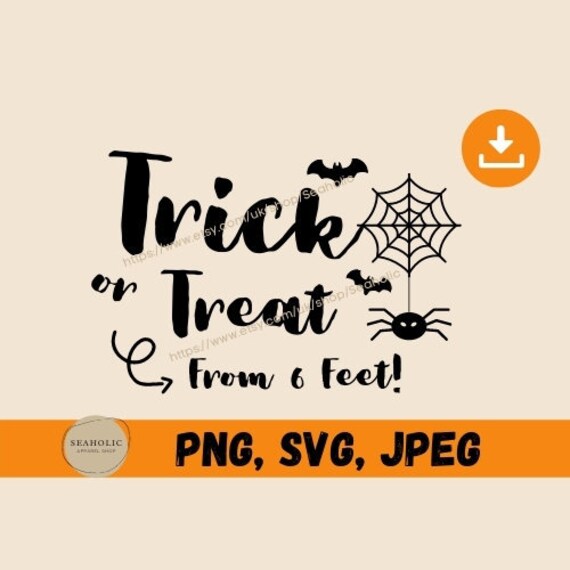 Trick or Treat SVG Halloween Clipart Svg Halloween Svg | Etsy