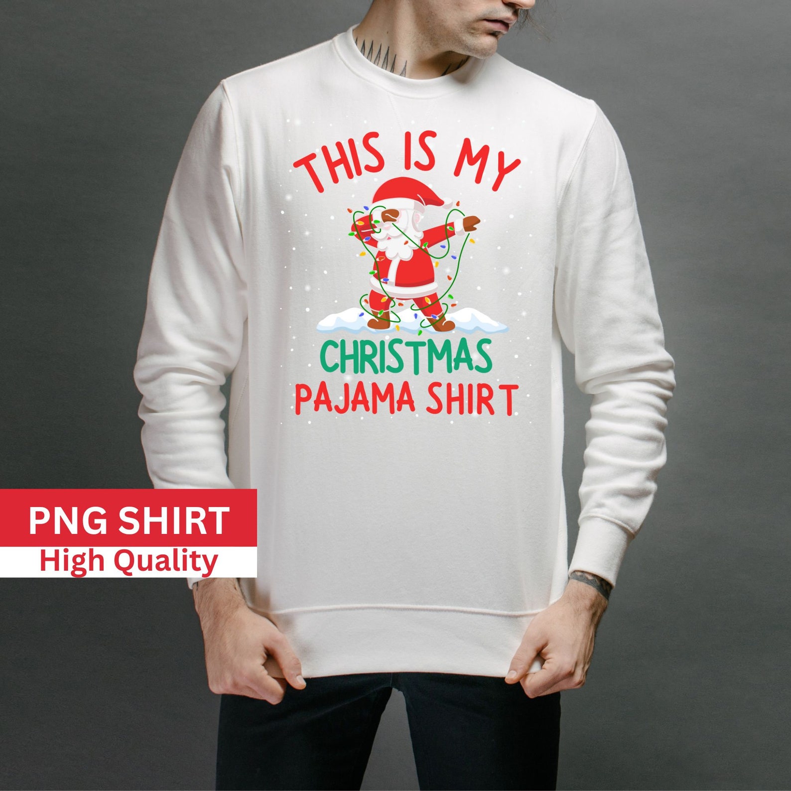 This is My Christmas Pajama Shirt, Santa Dapping Pajama Shirt, Boys ...