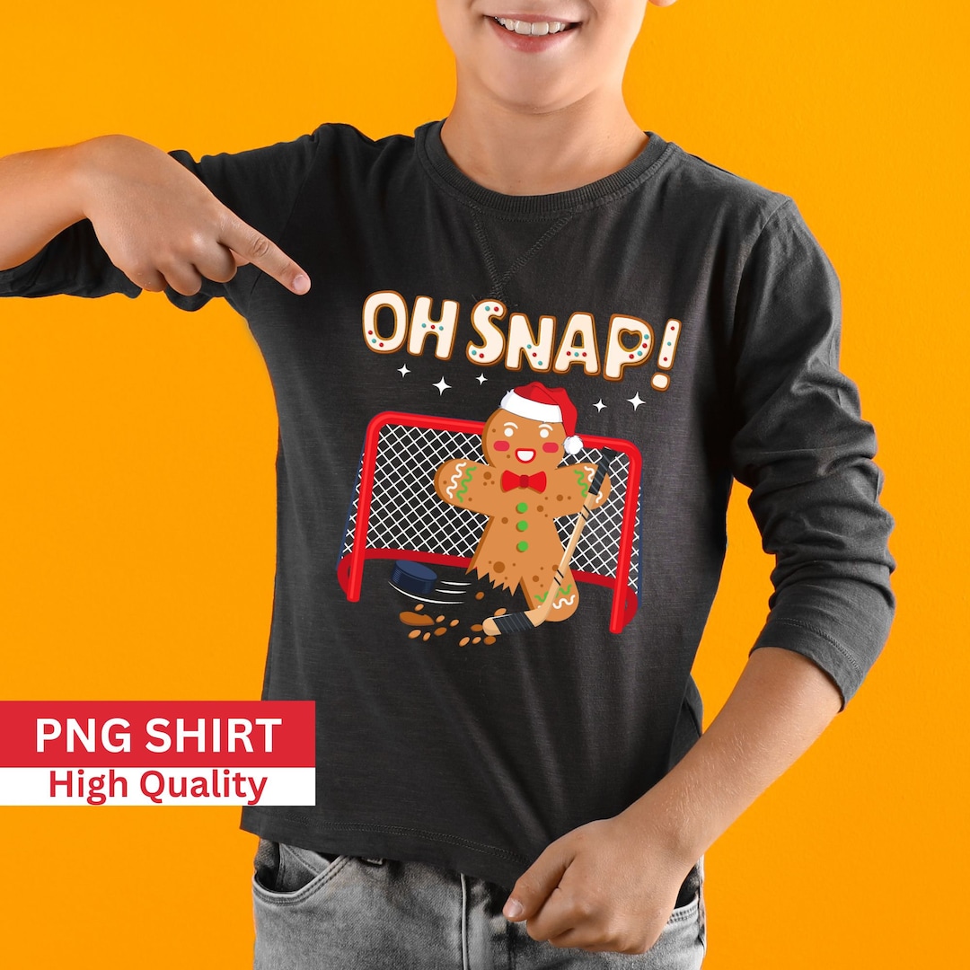 Hockey Goalie Funny Christmas Gingerbread Man Oh Snap Cookie PNG ...