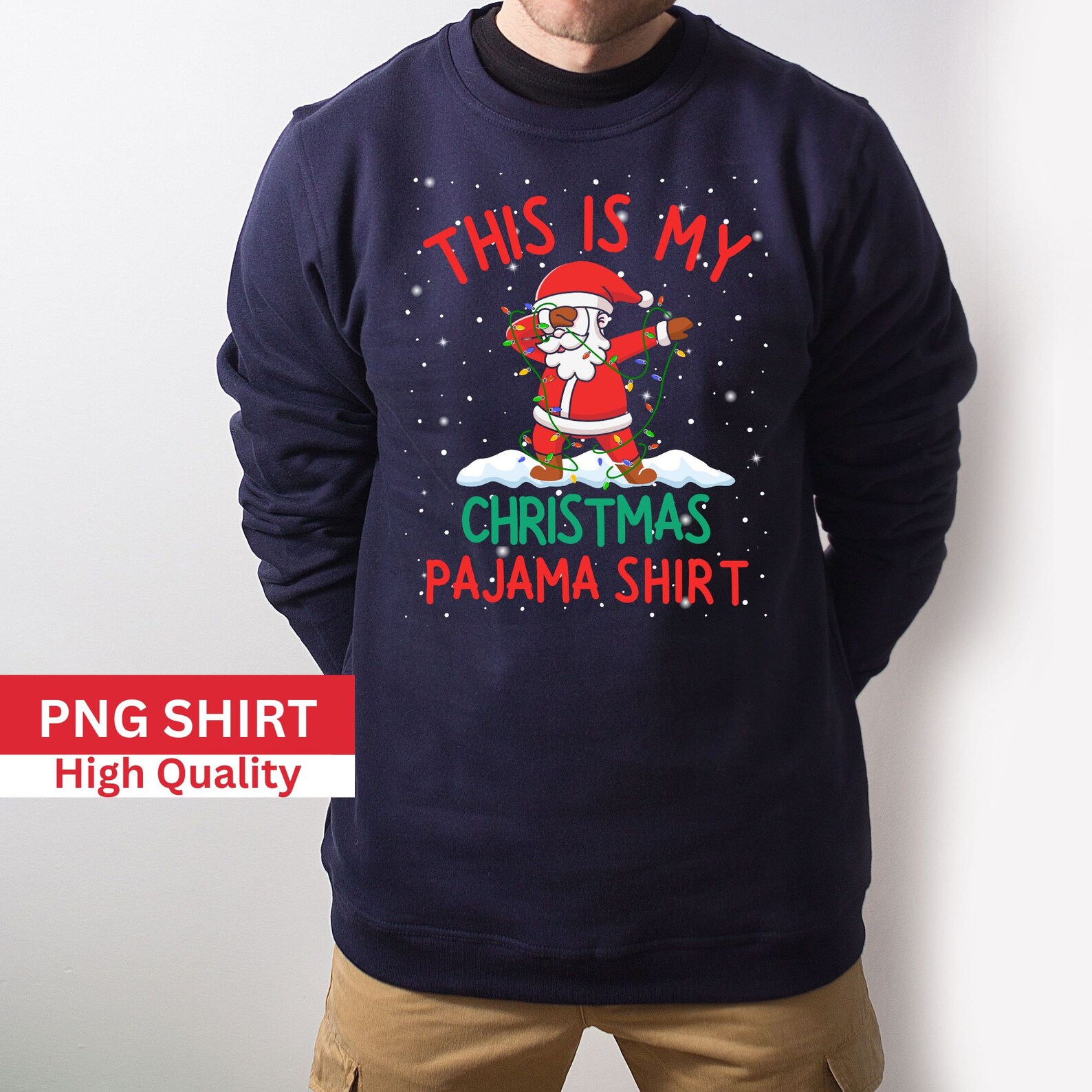 This is My Christmas Pajama Shirt, Santa Dapping Pajama Shirt, Boys ...