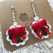Christmas Wreath Crochet Earrings Christmas Crochet Earrings - Etsy