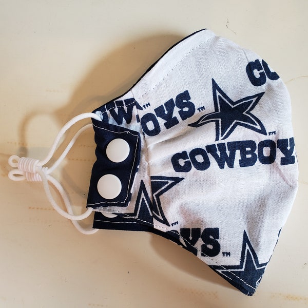 Dallas Cowboys Face Mask - Etsy