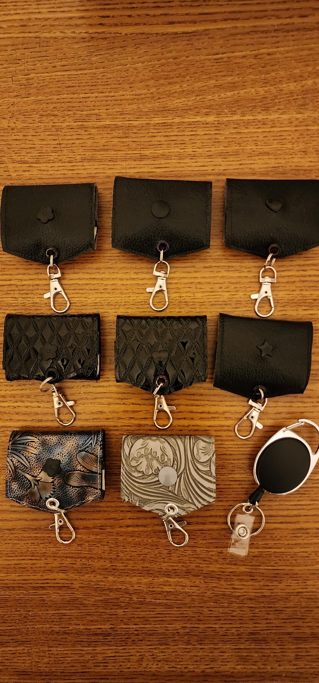 Black Vinyl Mini Sticky Note Holders (optional Badge Reel) - Etsy