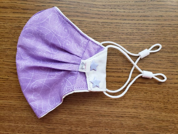 Lavender Swirl and Eggshell Face Mask - Etsy