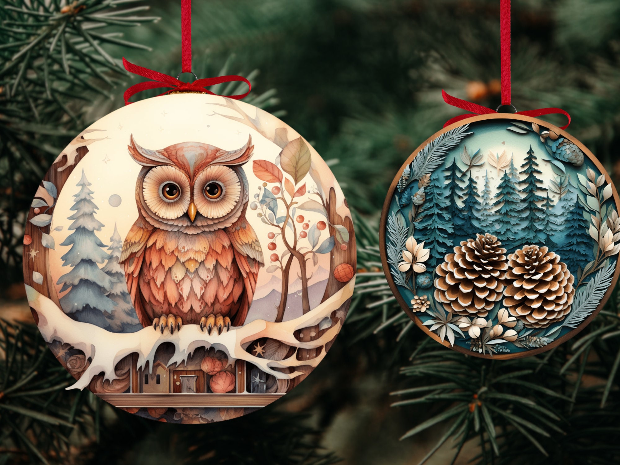 3D Christmas Ornaments Sublimation / 3D Christmas Ornaments - Etsy