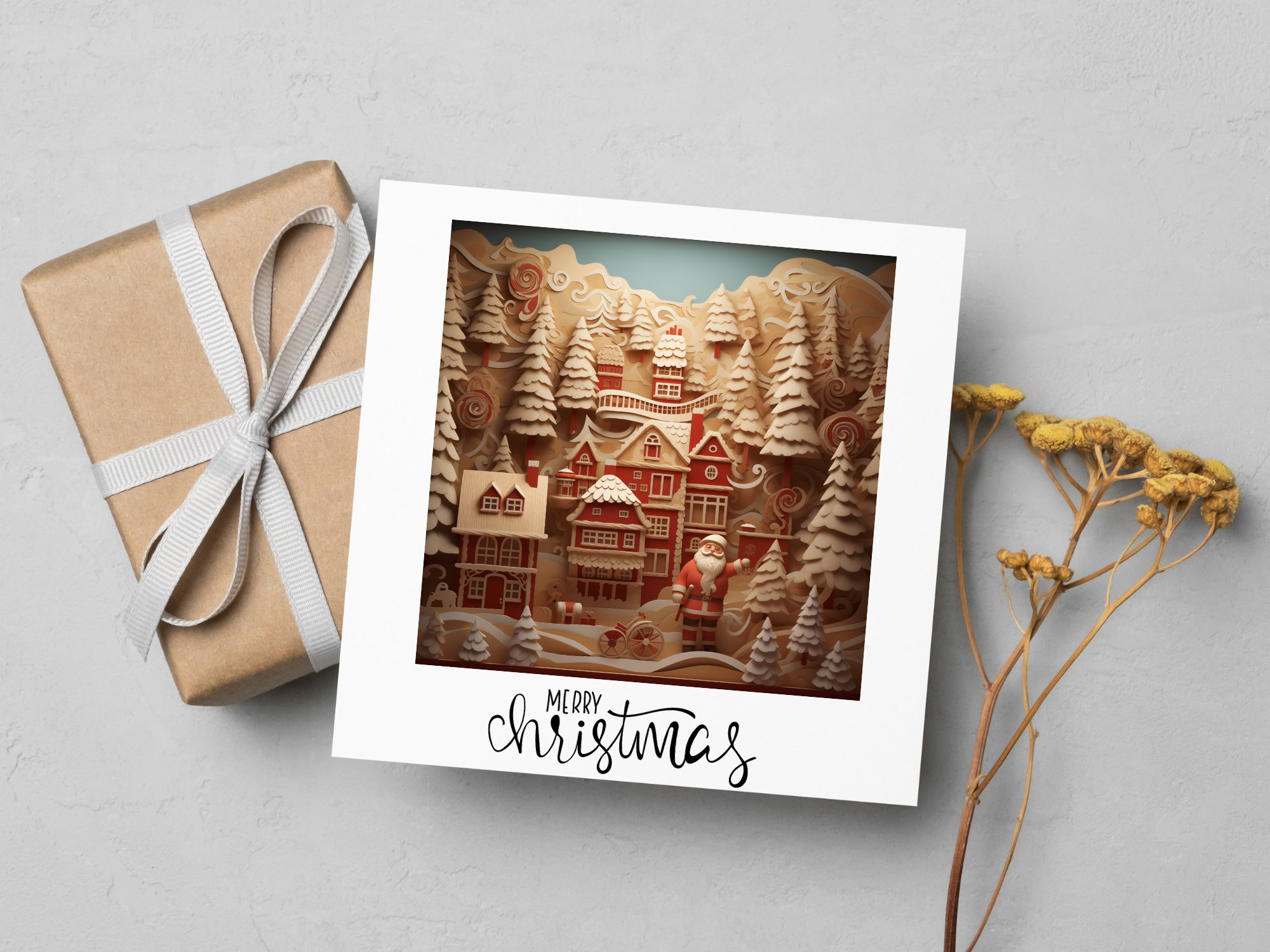 3D Square Christmas Designs 12'' Square Christmas - Etsy