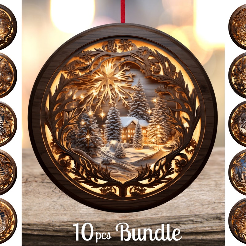 5mm 3d Christmas Designs - Etsy