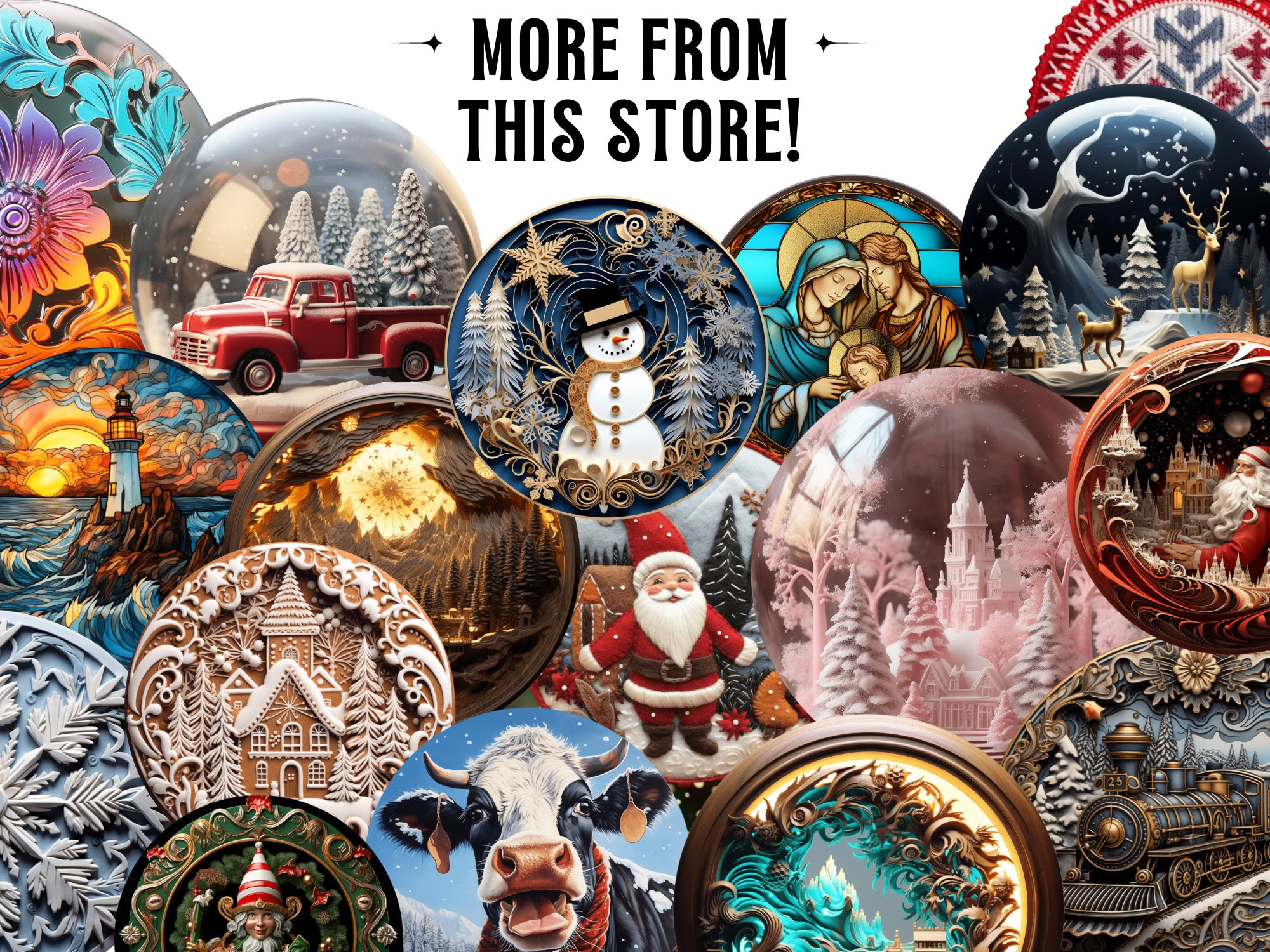 Religious Round Png Sublimation 3D Design, Round Sign Sublimation PNG ...