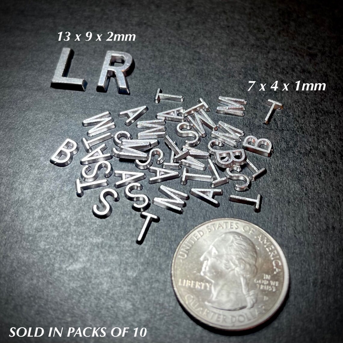 Lead Letters for X-ray Markers packs of 10 - Etsy