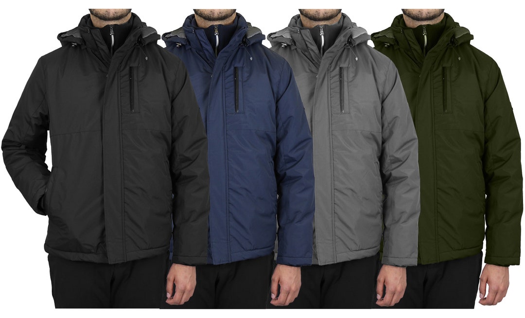 Men's Heavyweight Presidential Jacket With Detachable Hood - Etsy