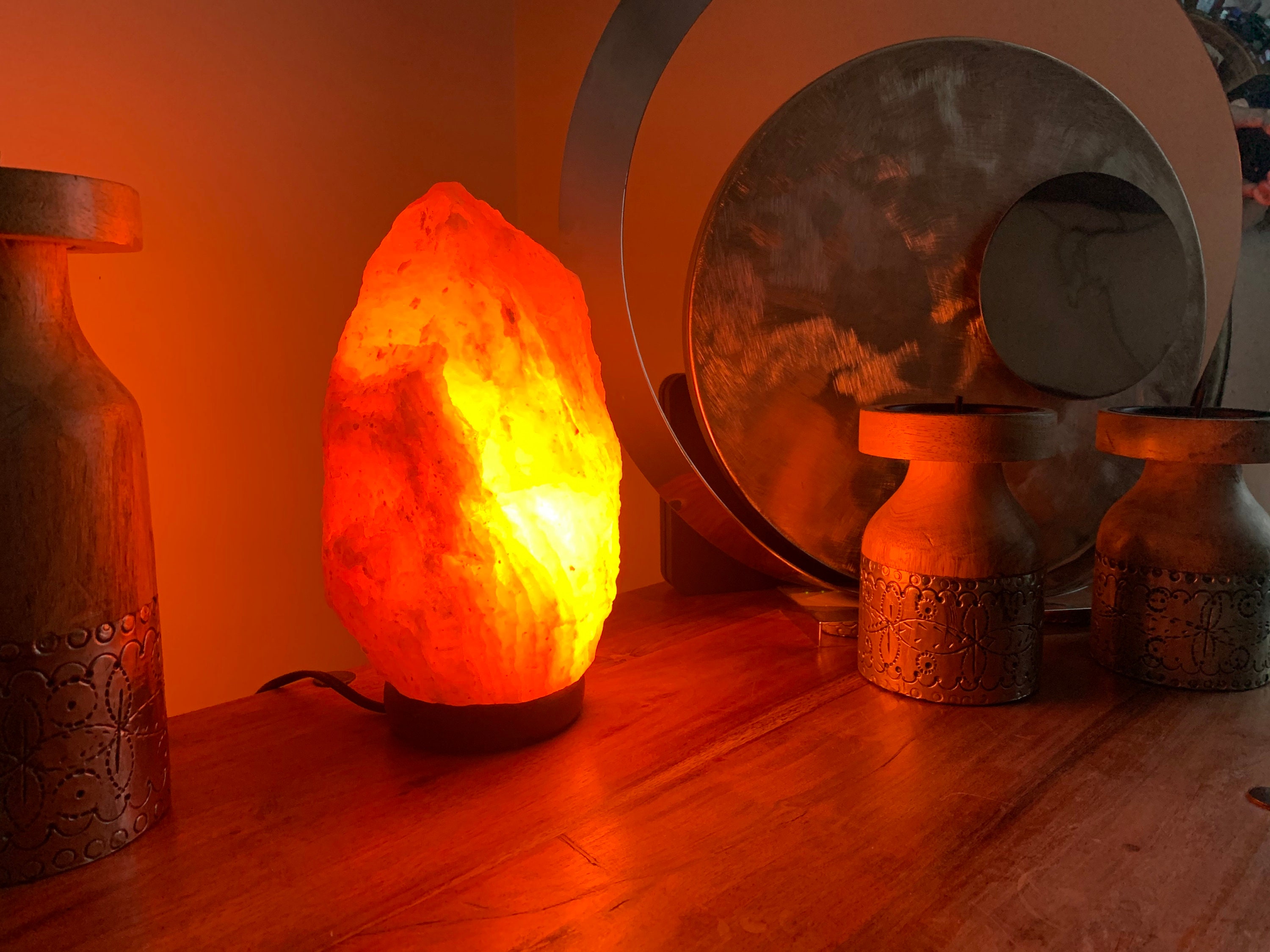 Himalayan Salt Lamp Pink Salt Rock Crystal 2-4 Kg Natural | Etsy