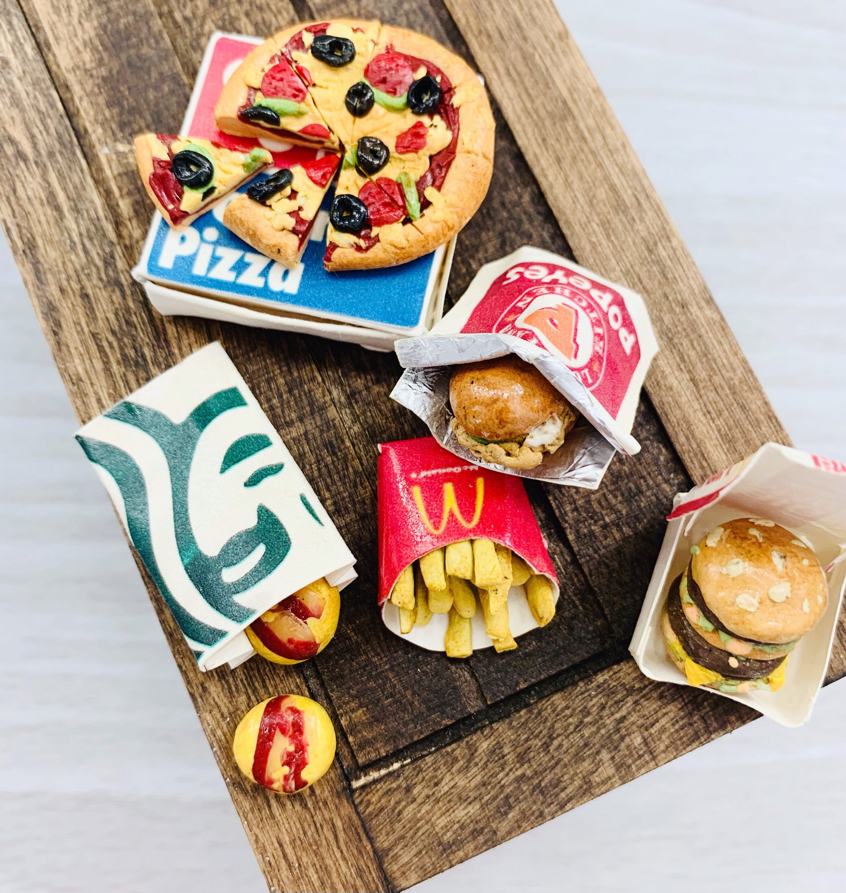 Miniature Fast Food read Description | Etsy