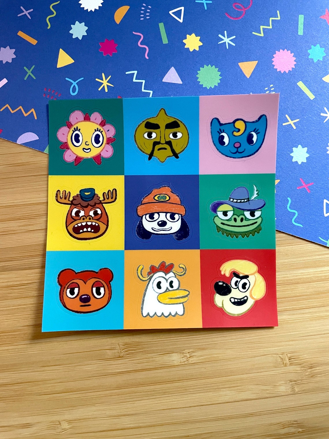 Parappa & Friends | Matte Die Cut Sticker Sheet - Etsy