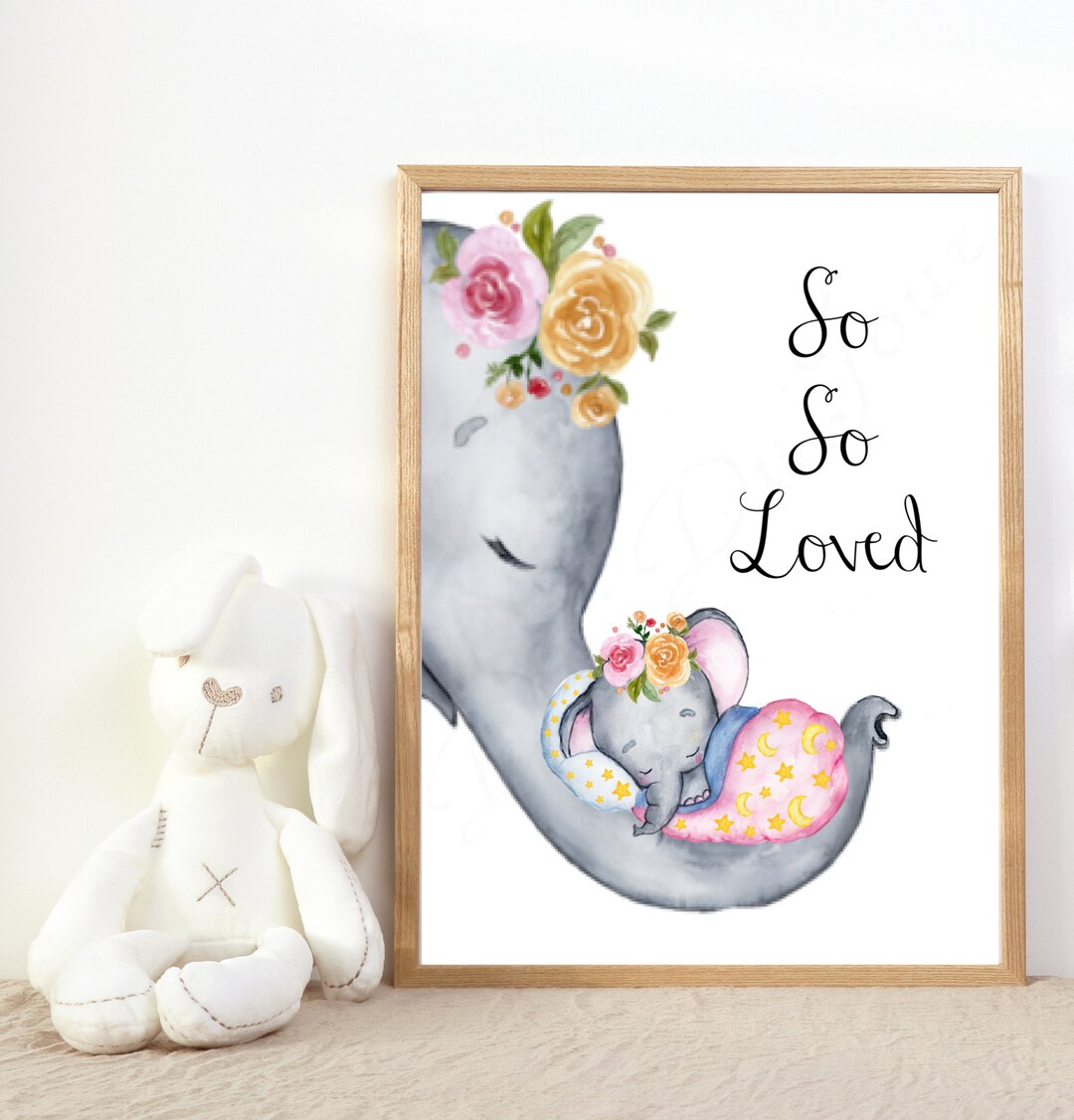 Baby Elephant Nursery Printable Baby Printable Scripture - Etsy
