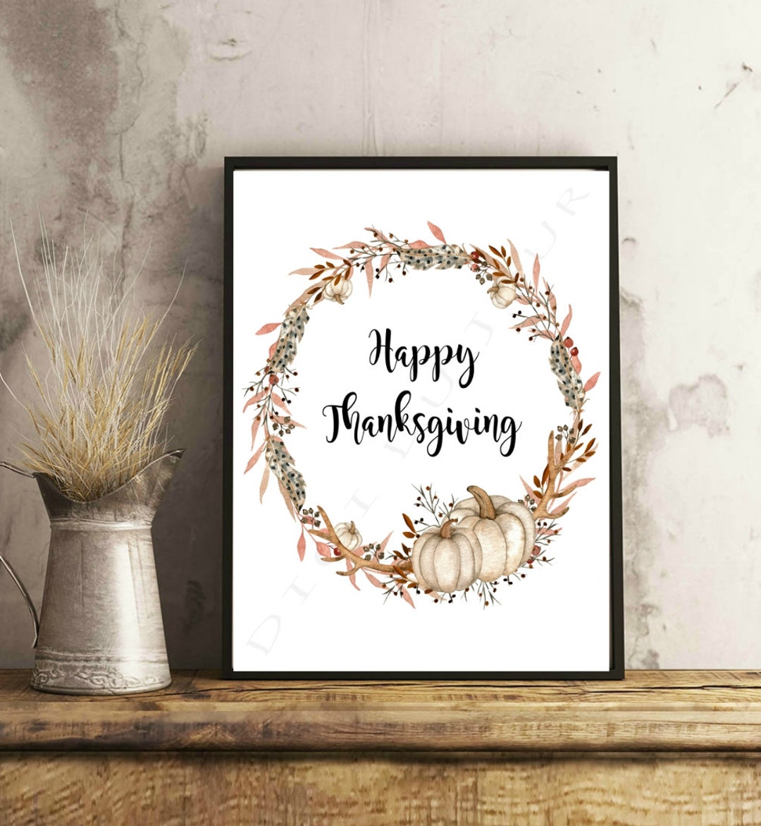 Fall Printable, Thanksgiving Printable, Instant Printable, Digital ...