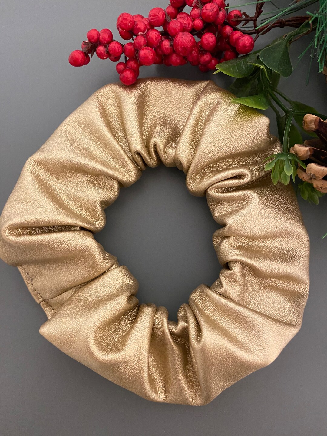 Handmade Scrunchie, Gift for Her,leather Scrunchie - Etsy UK