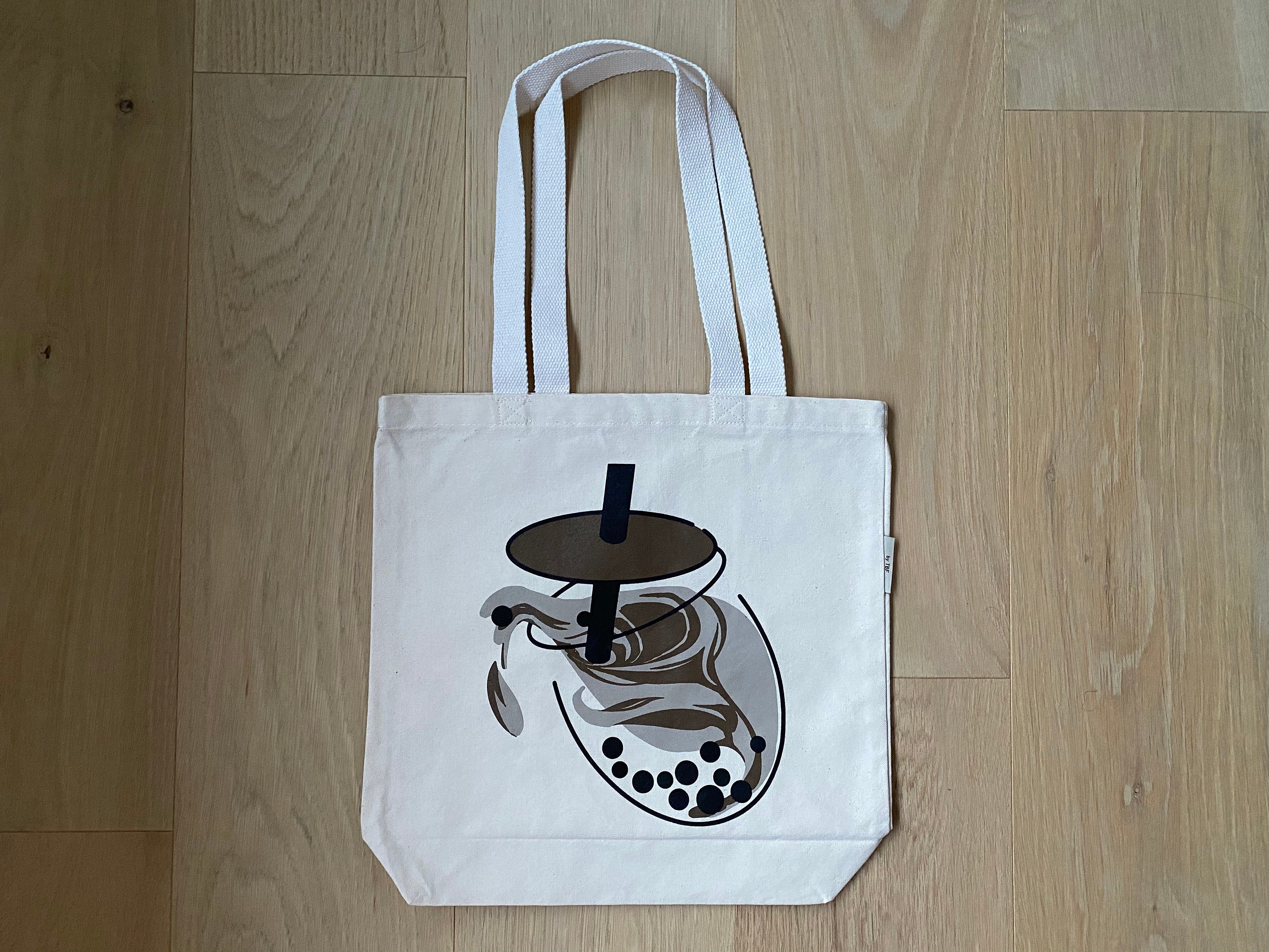 Spilled Boba Milk Tea Tote Bag - Etsy