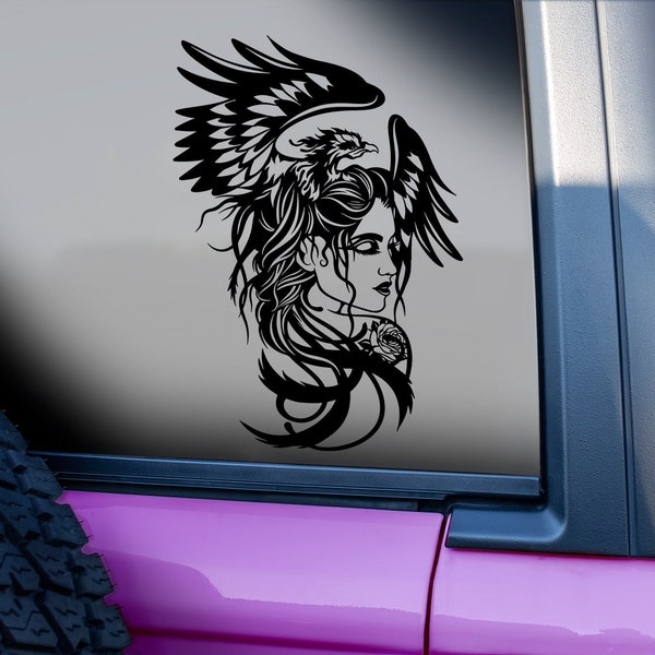 Phoenix Rising Car Decal - Etsy