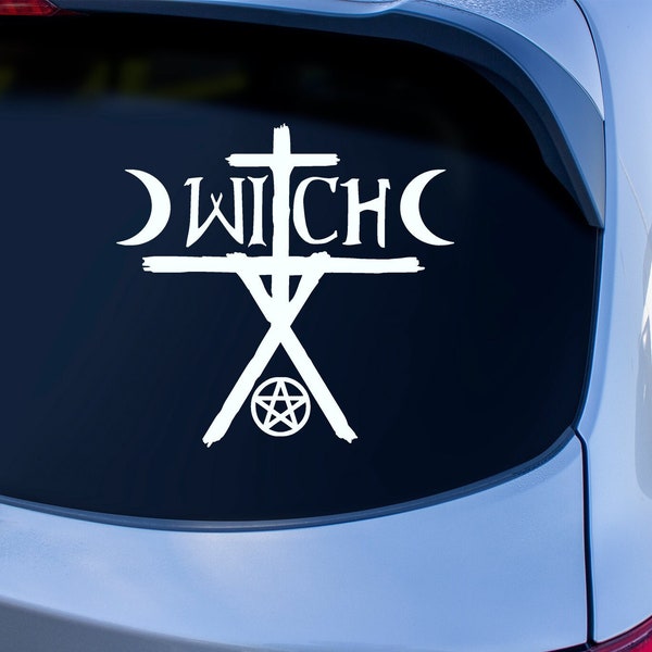 Witch Cross Decal - Etsy