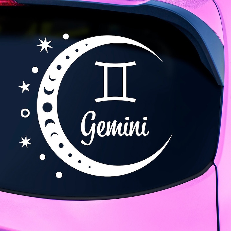 Gemini Car Decal - Etsy