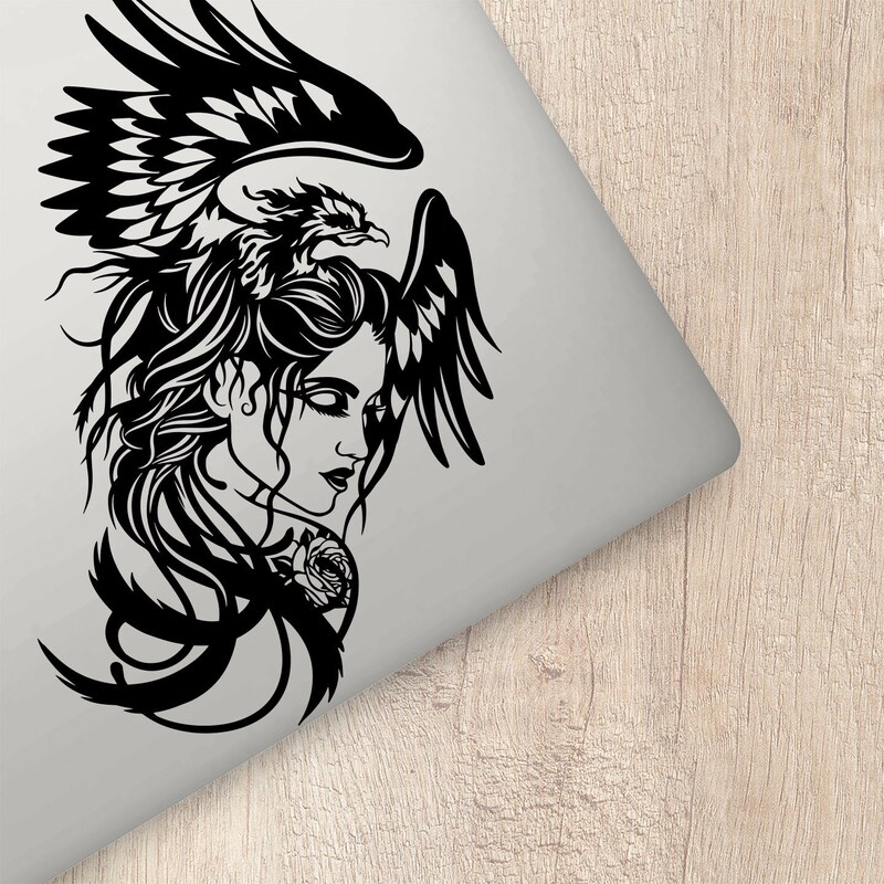 Phoenix Rising Car Decal - Etsy