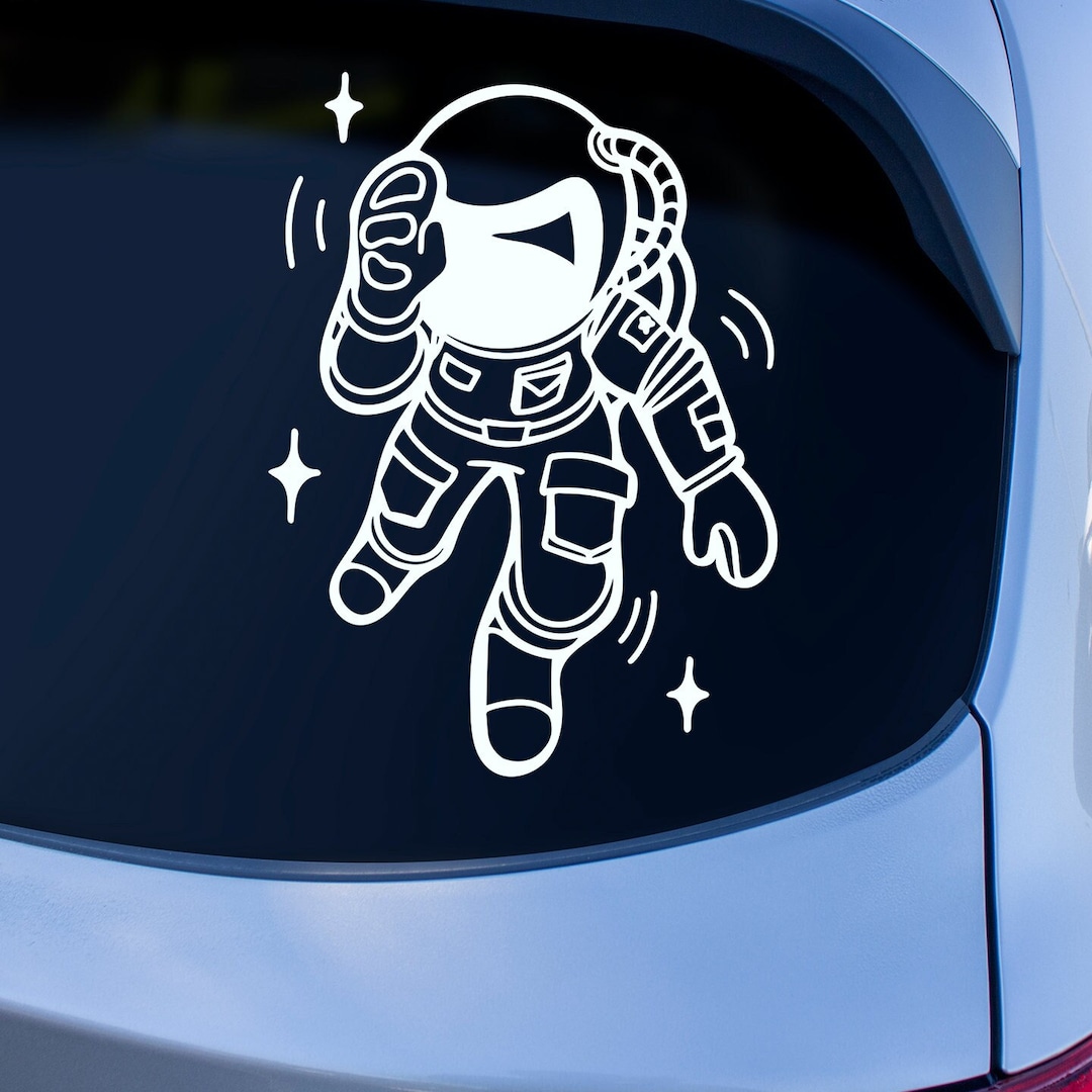 Astronaut Sticker Sci Fi Stickers for Cars Outer Space Moon Planets ...