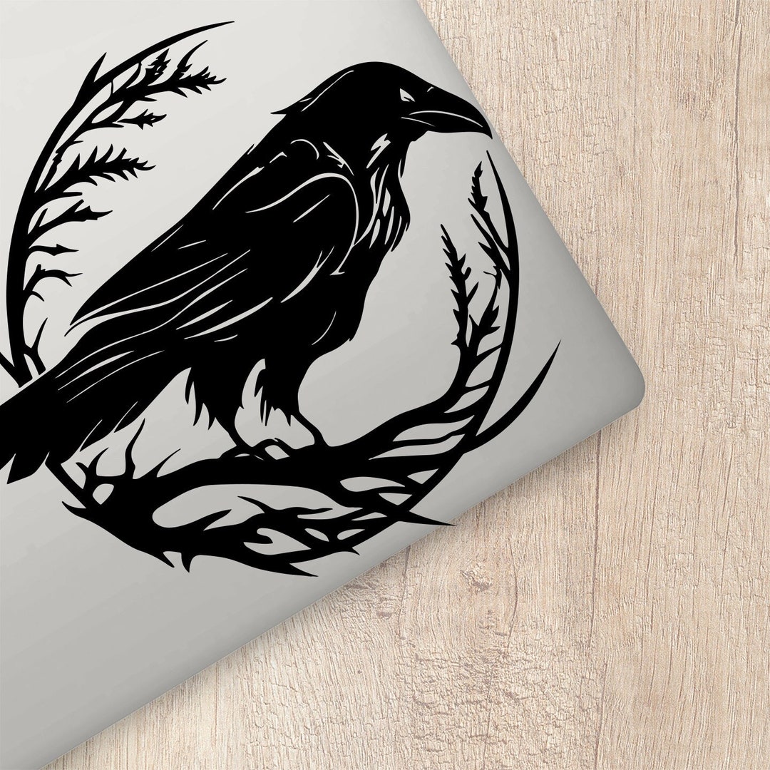 Crow Sticker Gothic Stickers for Cars Black Raven Goth Lover Gifts ...