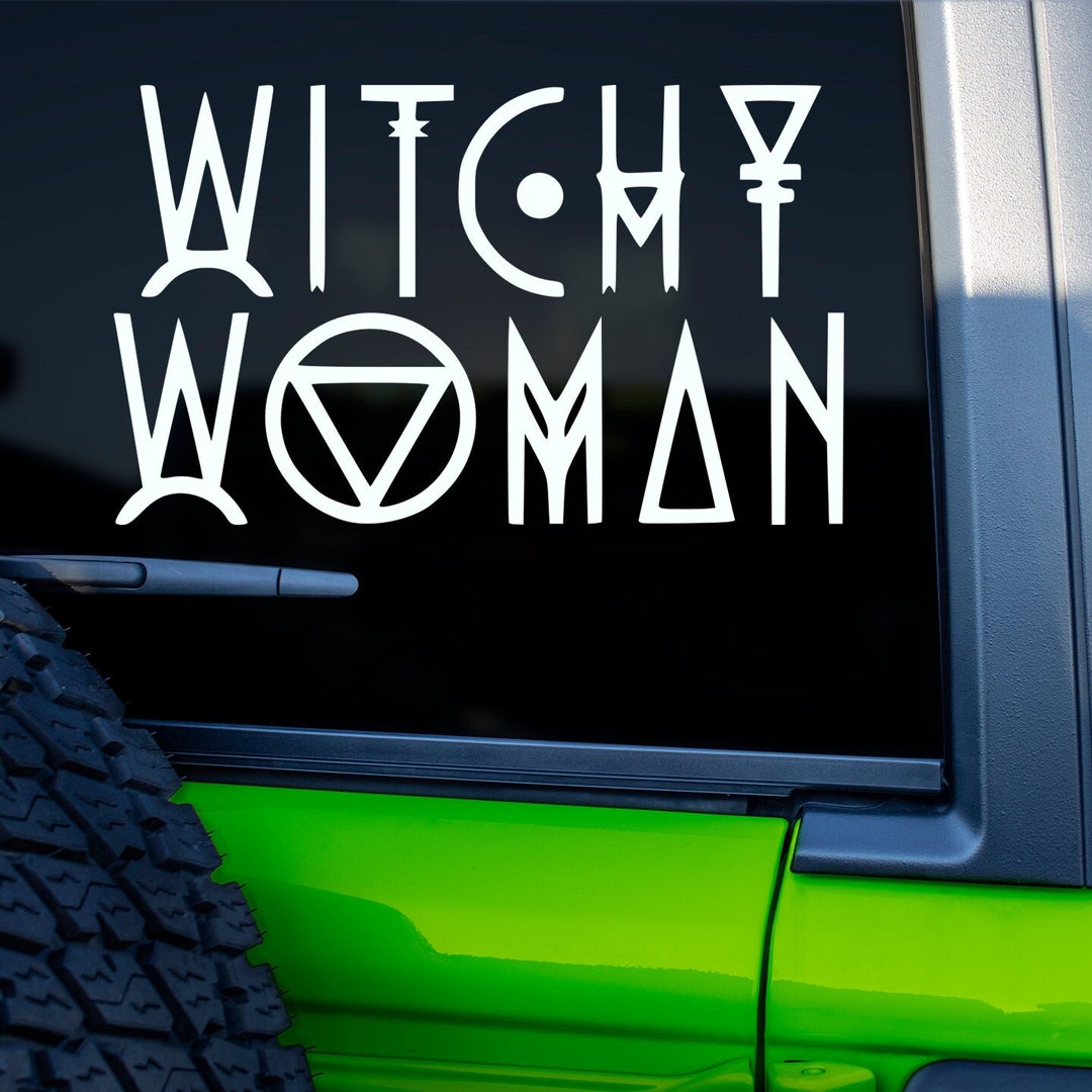 Witchy Woman Sticker Gothic Stickers for Cars Pagan Symbols Pagan Woman ...