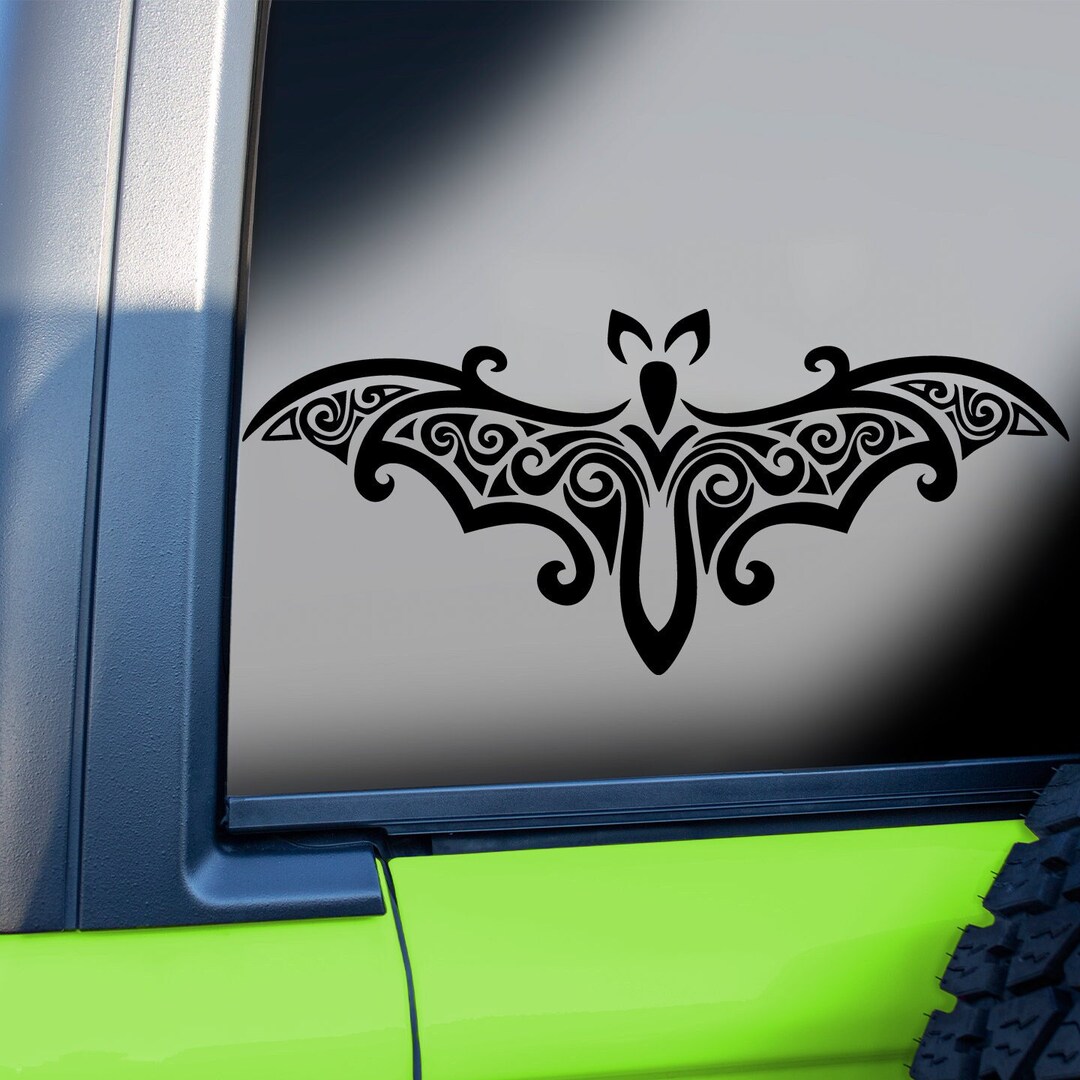 Tribal Bat Sticker Pagan Stickers for Cars Decorative Bats Gothic ...