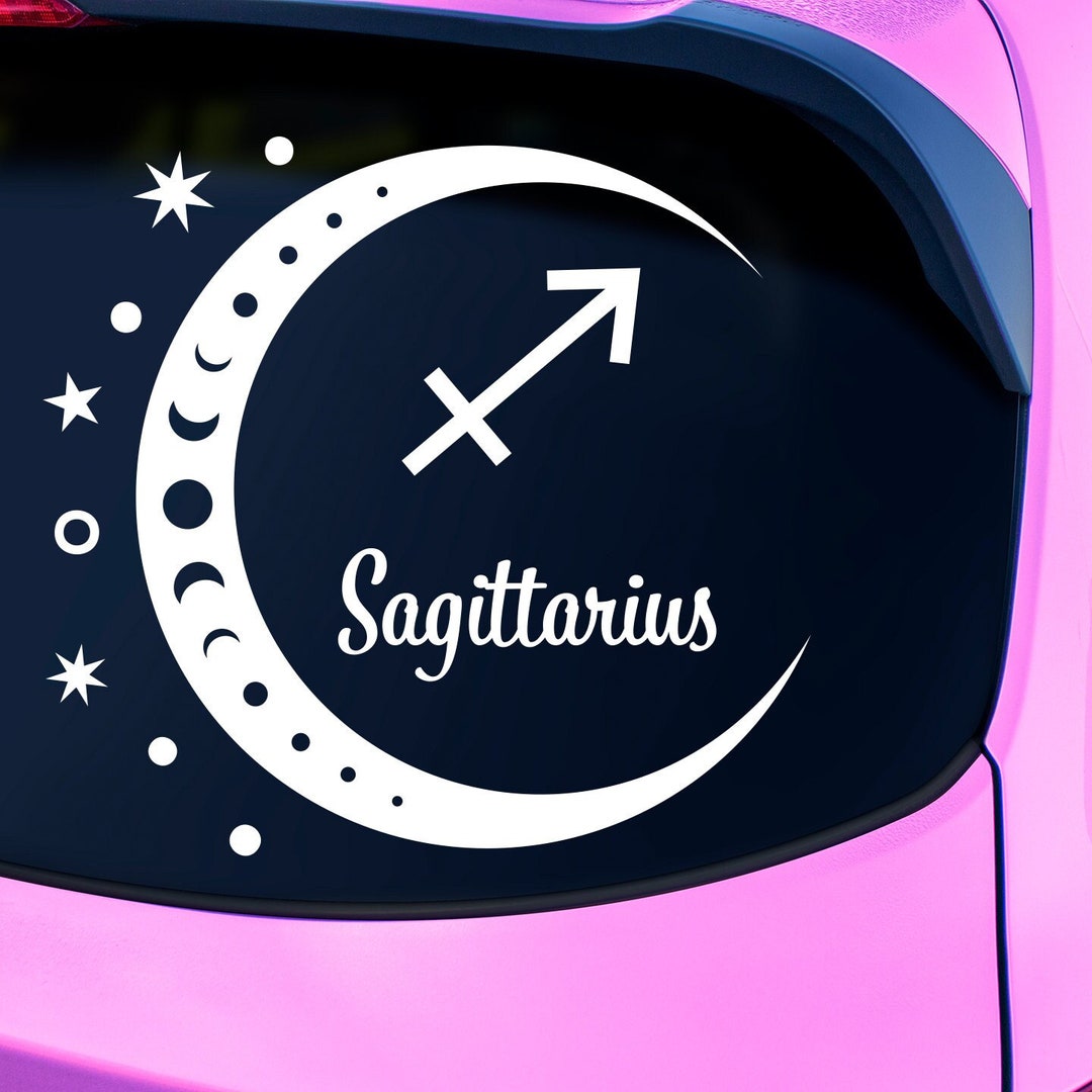 Sagittarius Sticker Zodiac Stickers for Cars Astrology Decal Star Sign ...