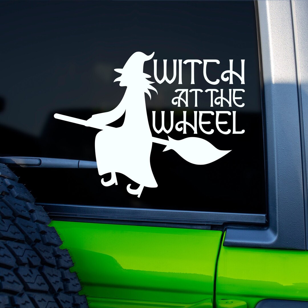 Witch Sticker Pagan Stickers for Cars Funny Witchy Stuff Witch at the ...