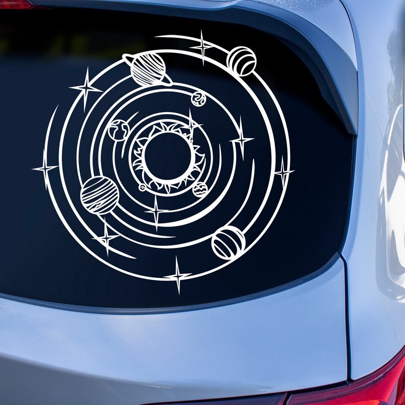 Solar System Sticker Space Stickers for Cars Astronomy - Etsy
