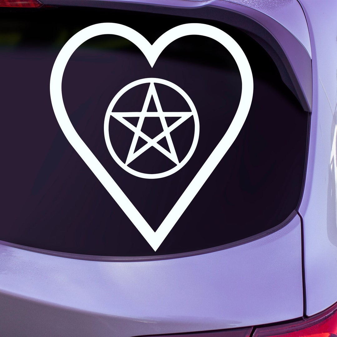 Pentagram Sticker Pagan Stickers for Cars Pentacle Decal Pagan Symbols ...
