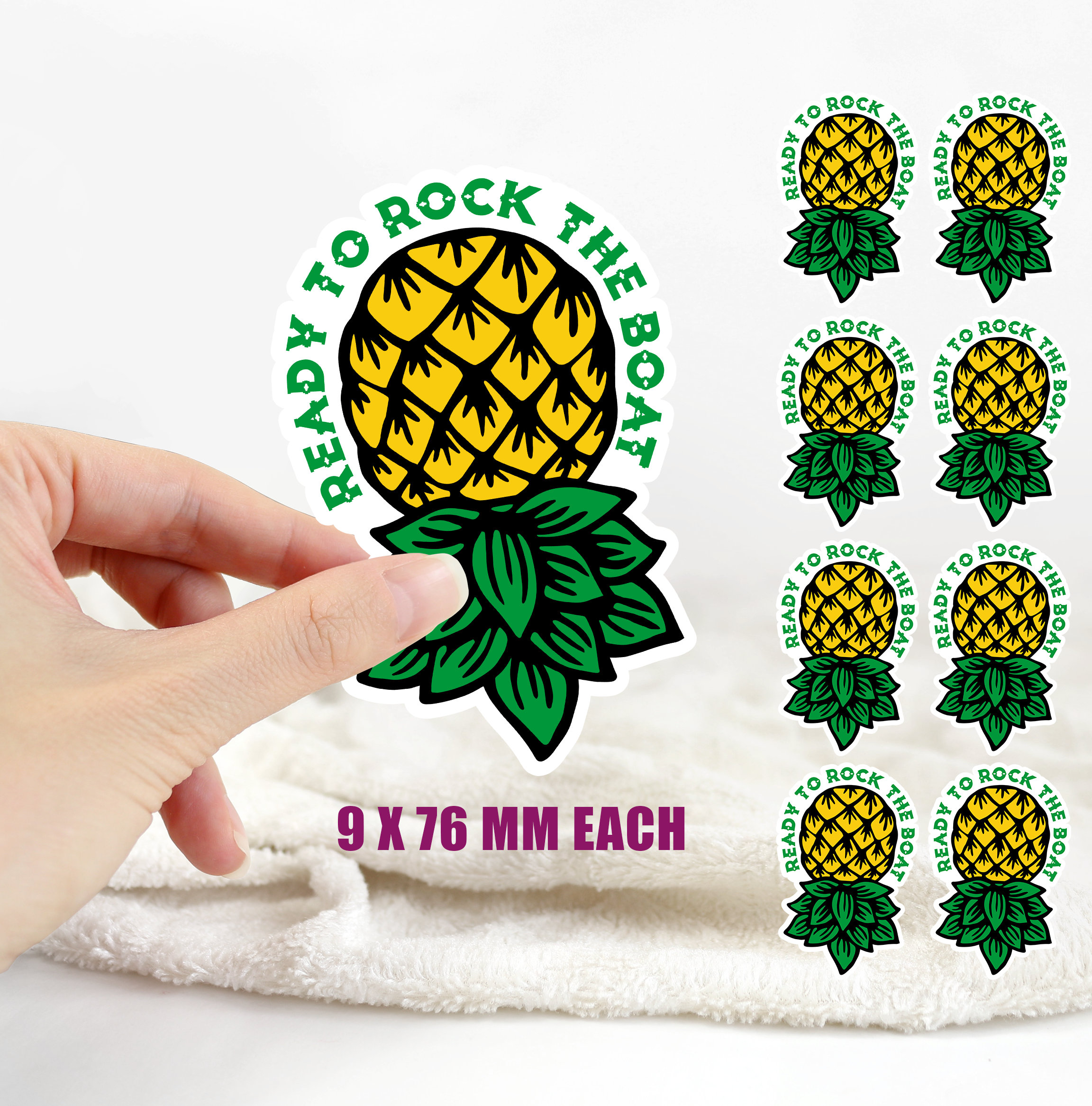 Pineapple Stickers Fruit Stickers for Laptops Tropical - Etsy