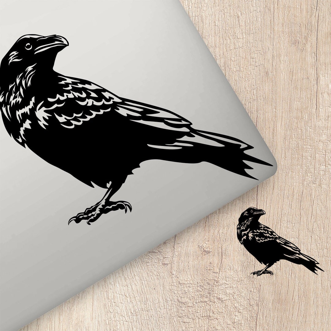 Crow Sticker Black Raven Pagan Stickers for Cars Black Crows Black ...