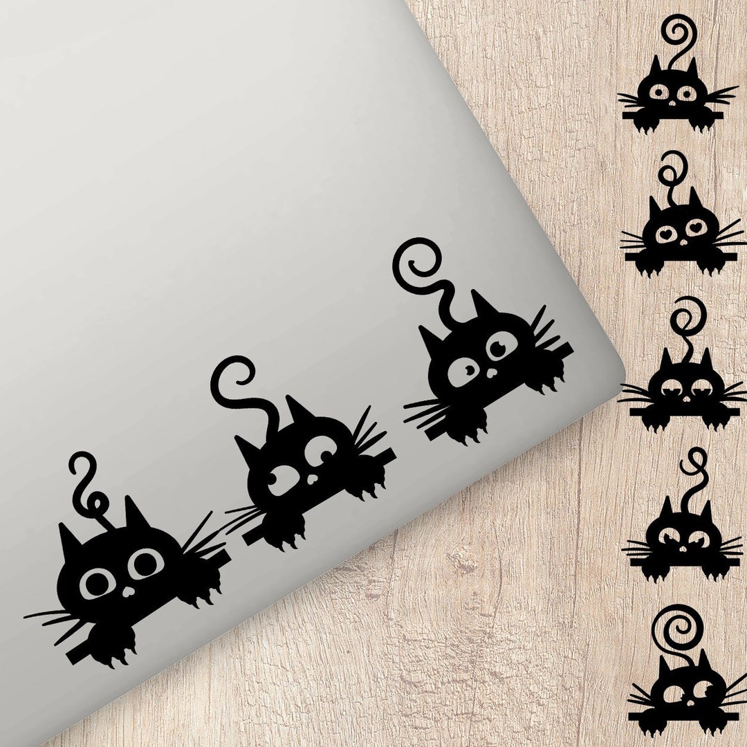 Black Cat Stickers Cat Stickers for Cars Witchy Stuff Witchcraft Gifts ...