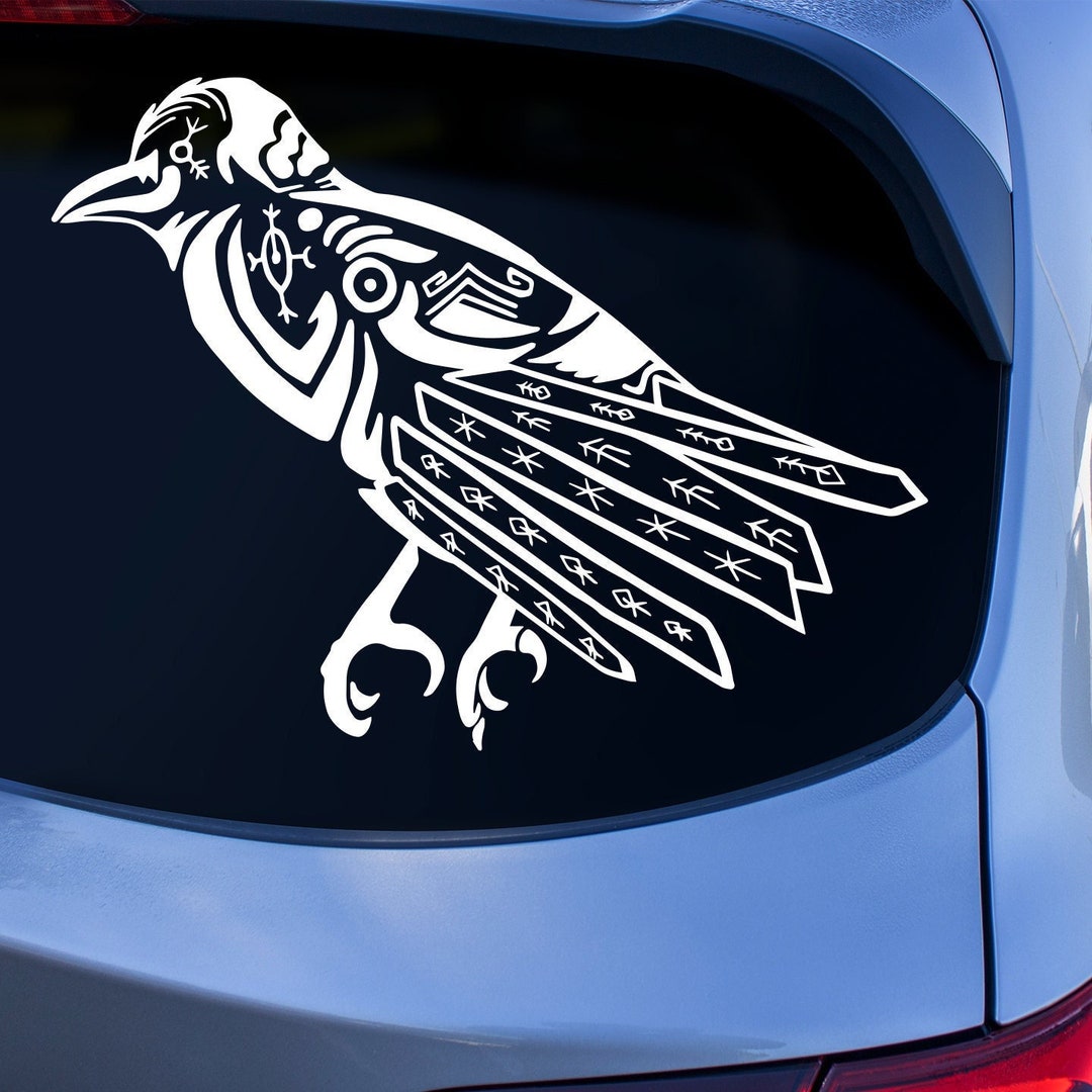 Viking Raven Sticker Crow Sticker Bird of Prophecy Protector Norse ...