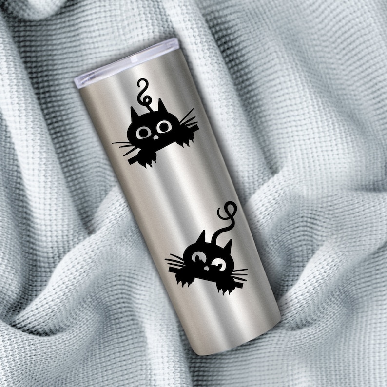 Black Cat Stickers Cat Stickers for Cars Witchy Stuff - Etsy