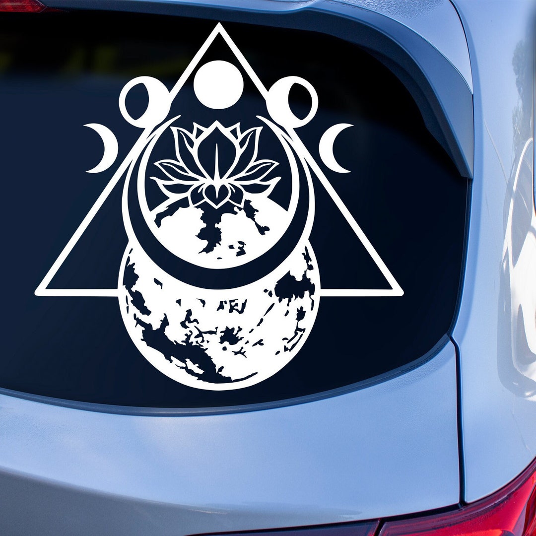 Moon Surface Sticker Pagan Stickers for Cars Universe Galaxy Outer ...