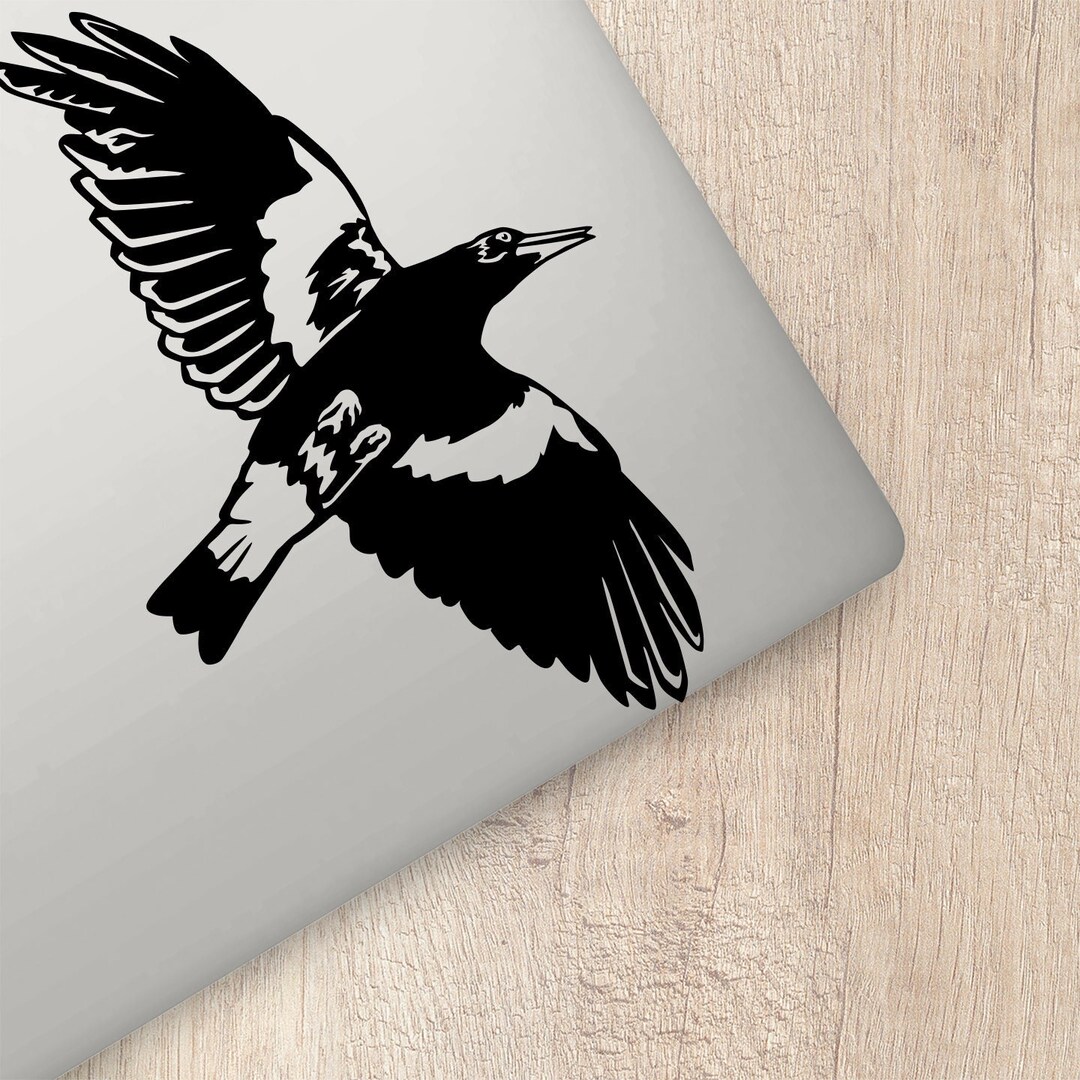 Magpie Sticker Bird Stickers for Cars Spiritual Birds Magpie Flying ...