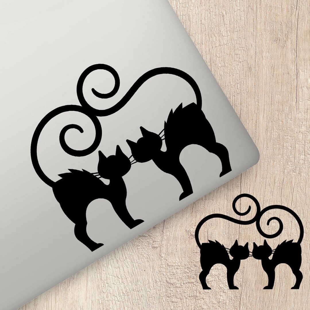 Black Cat Stickers Cat Stickers for Cars Witchy Stuff Witchcraft Gifts ...