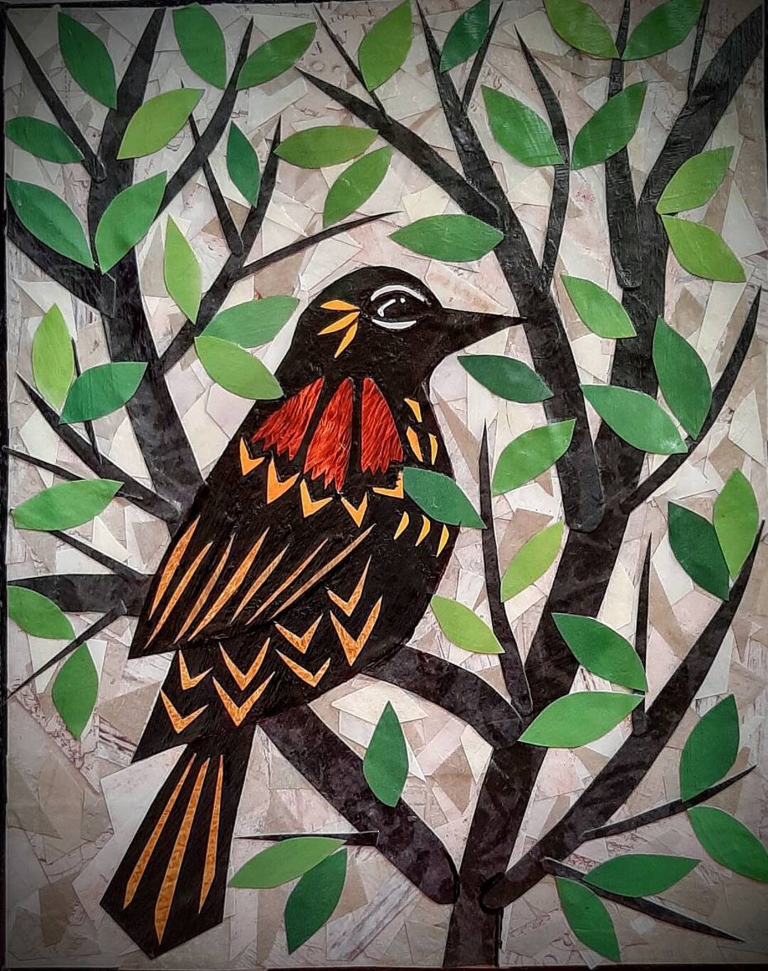 Collage Work With Paper