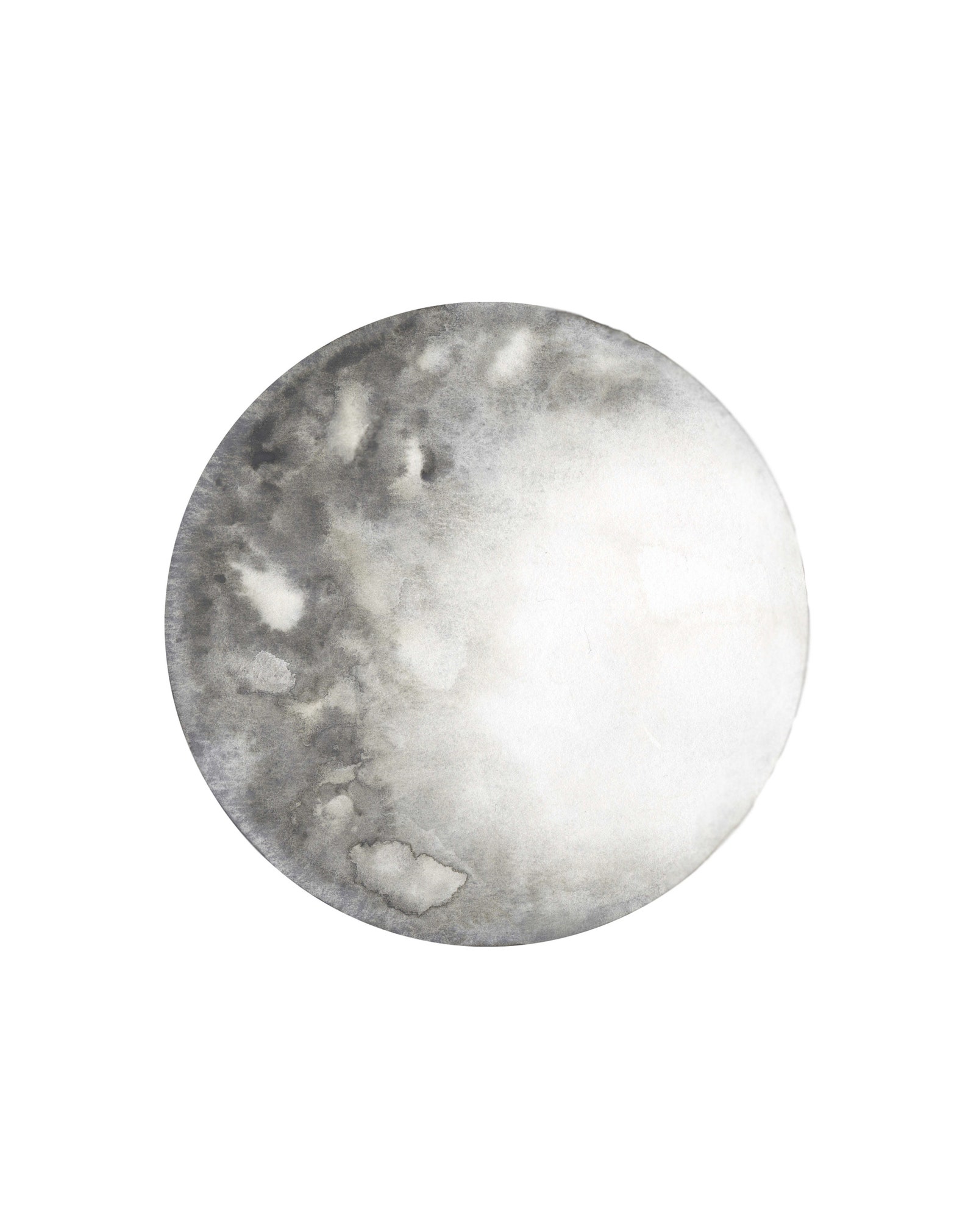 Wall Art Print Gray Moon Phases Set of 3 - Etsy