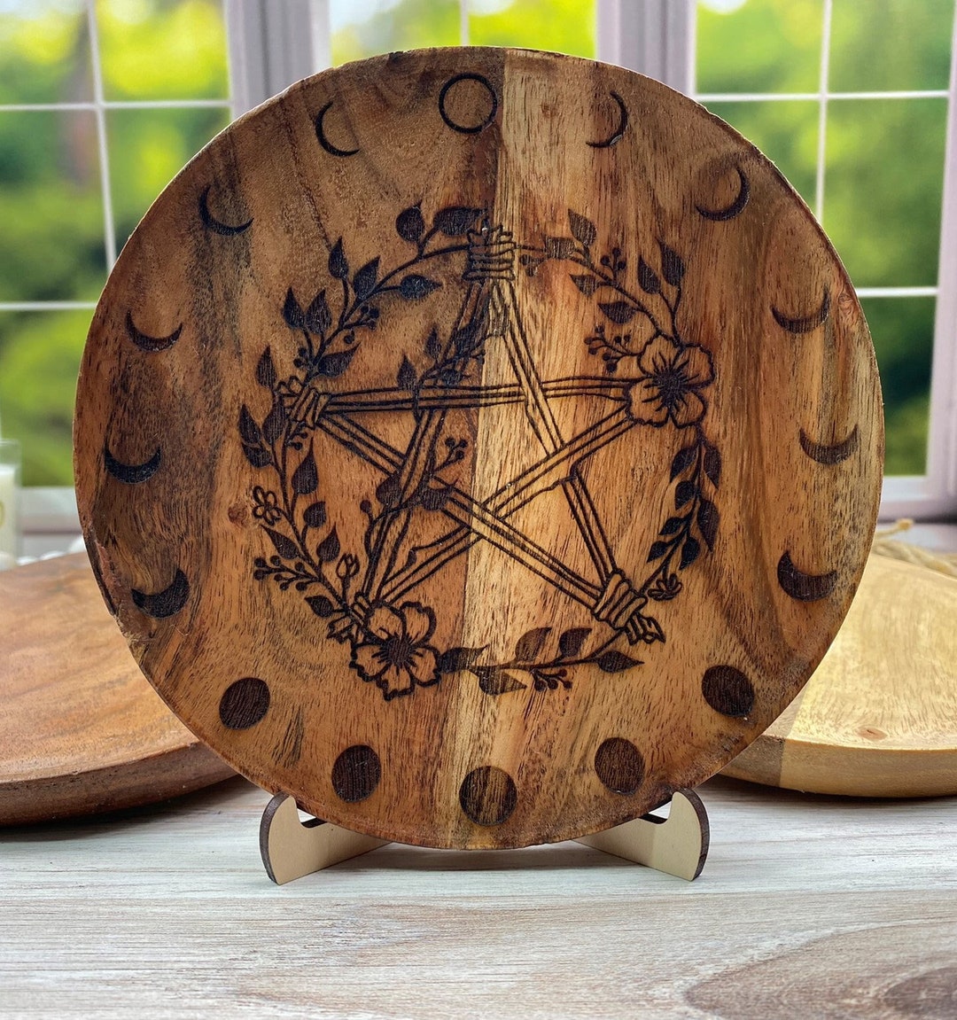 Witchy Trinket Dish | Crystal Display Tray | Earthy Nature Trinket Dish ...