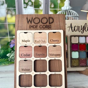 Color Options Display Boards *DIGITAL* - SVG File for Laser Cutters ...