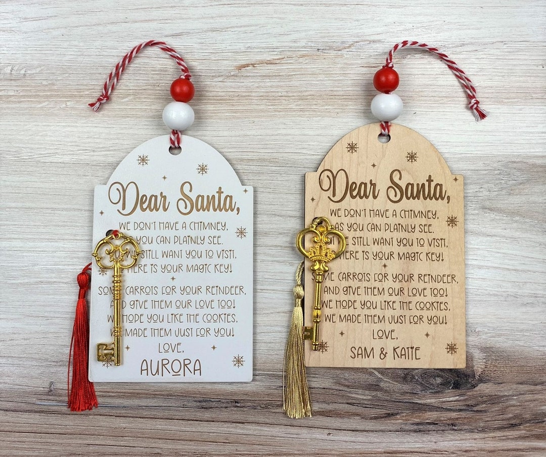 Personalized Santa's Magic Key Ornament Santa Claus Magic Key Ornament ...
