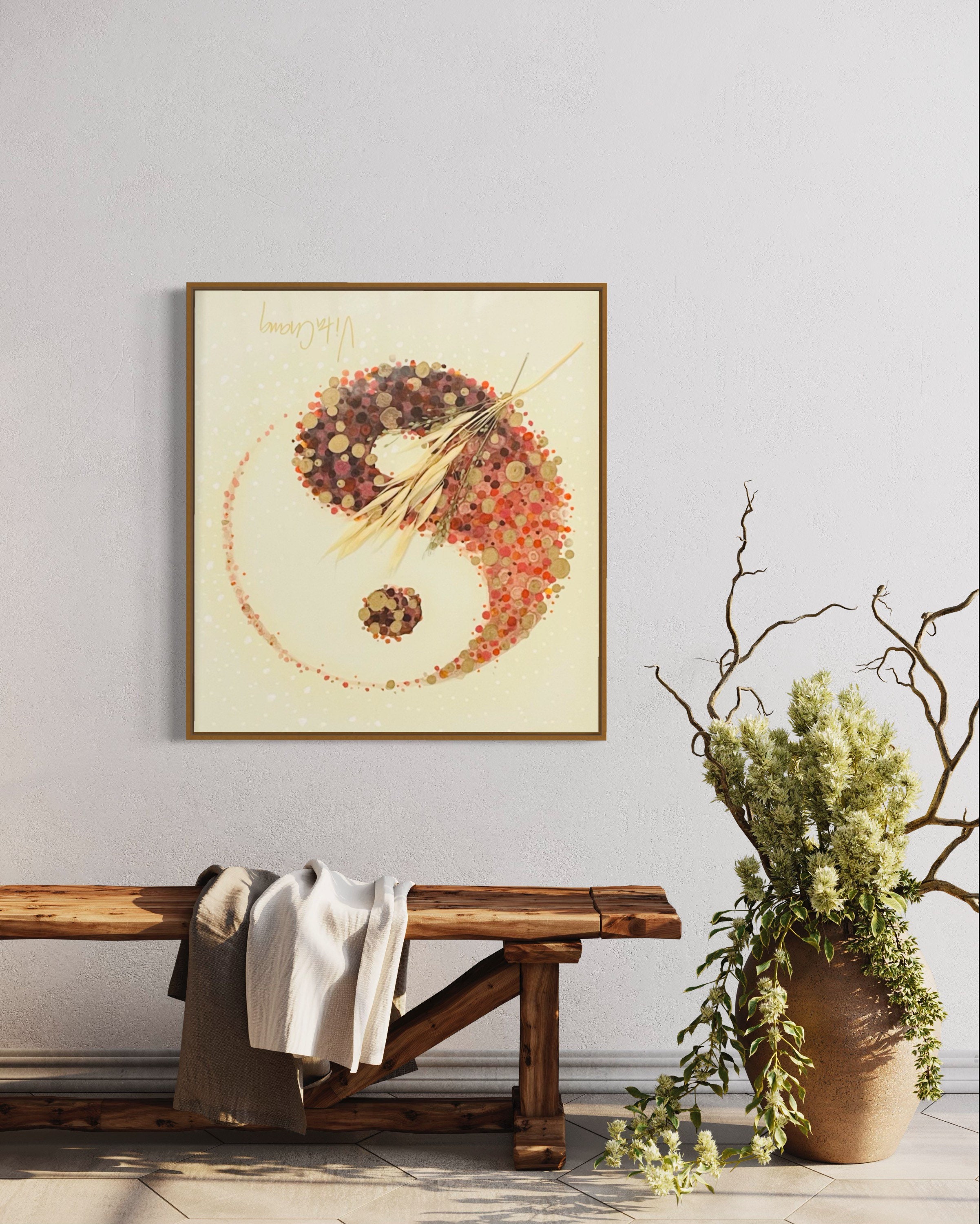 YIN YANG Painting Artyin Yang Art Lustration Print - Etsy